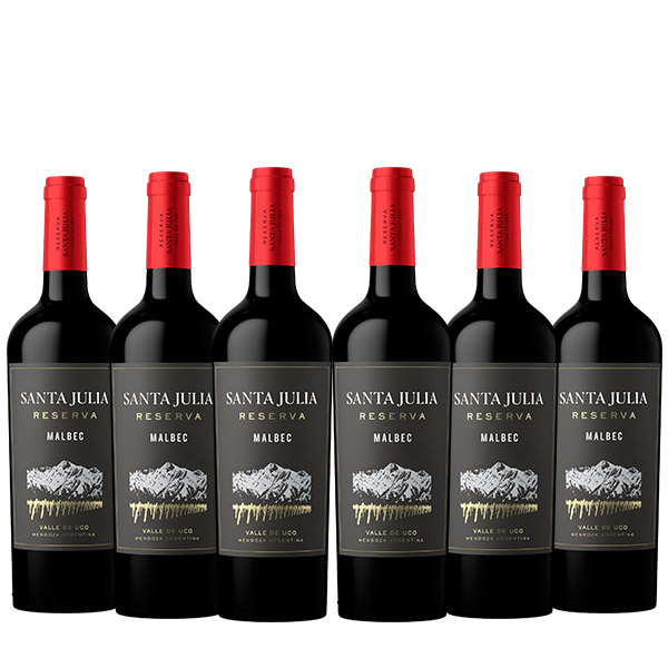 Santa Julia Malbec Reserva 750ml. x 6 Botellas - Panuts