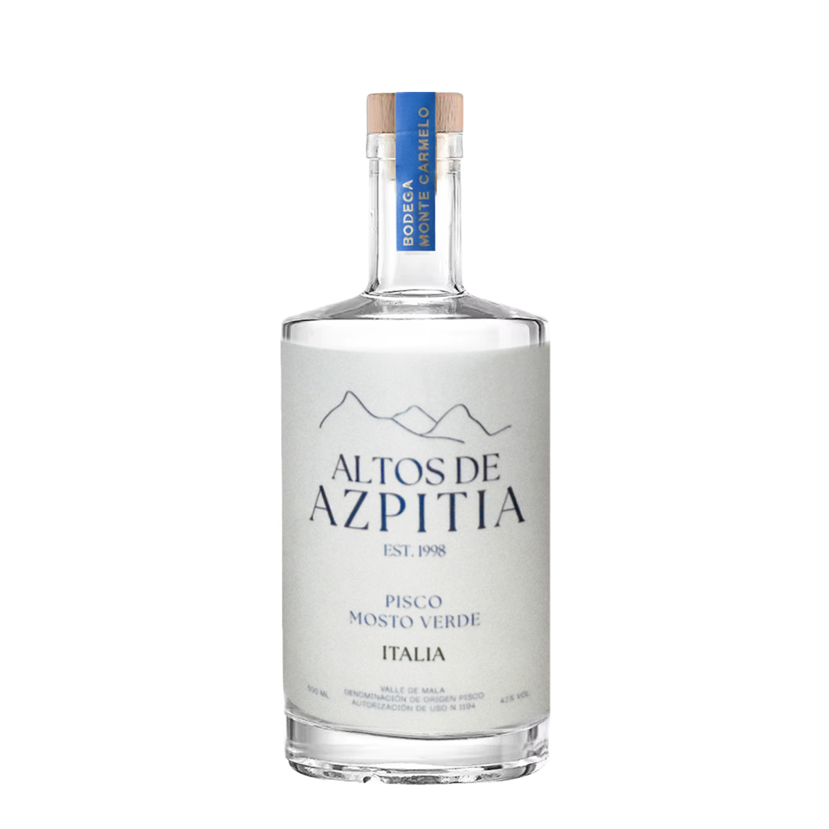 Altos de Azpitia Pisco Mosto Verde Italia 500 ml. - Panuts