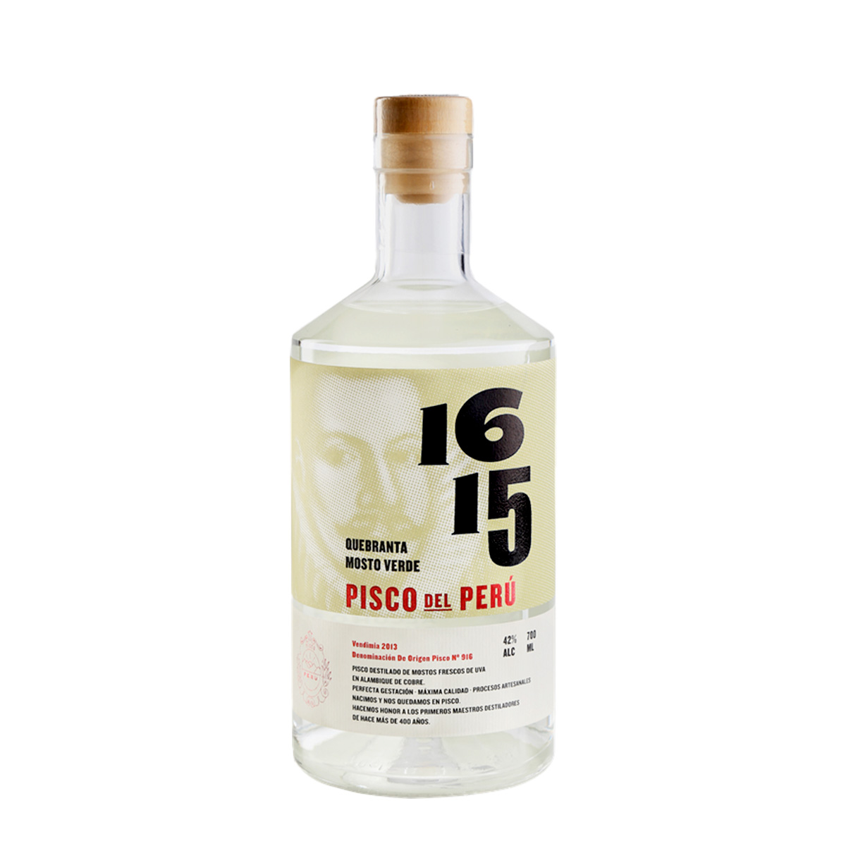 1615 Pisco Quebranta Mosto Verde 700 ml. - Panuts